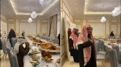الشيخ عائض القرني يقيم وليمة في منزله تحدث ضجة وتتصدر الترند فيديو