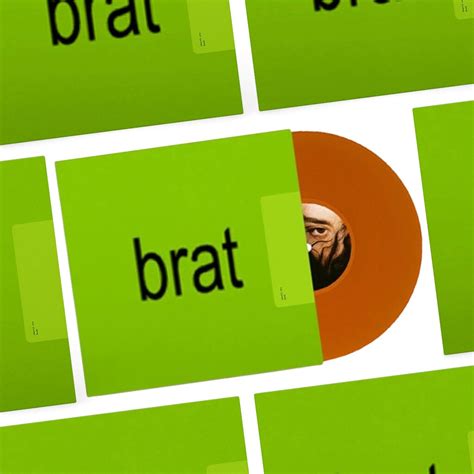 New Exclusive Charli Xcx Brat On Lp Translucent Orange Vinyl