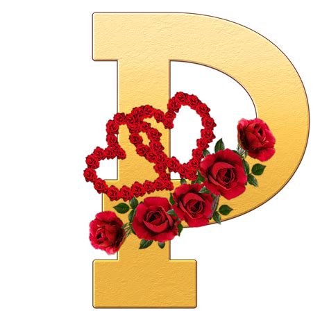 Sussurro De Amor Alfabeto Decorativo Png Textura Amarelo Com Rosas E