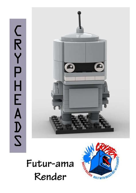 Lego Moc Futurama Bender By Vancrypto Rebrickable Build With Lego