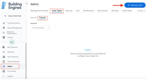 adding and editing issue types building level prism support center