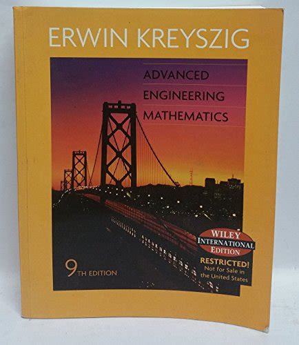 Advanced Engineering Mathematics 9th Edition Kreyszig Erwin