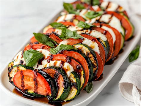 Grilled Zucchini Caprese Recipe Blissful Delight Explore A Variety
