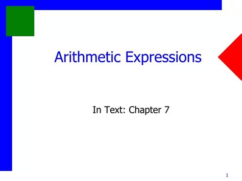 Ppt Arithmetic Expressions In Programming Languages Powerpoint Presentation Id9703719