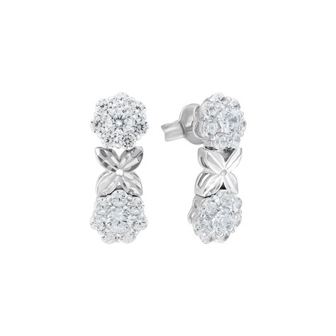 Bông Tai Bạc đính đá Pnjsilver Xmxmw000077