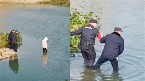 安徽女孩在警察注视下跳河溺亡，疑未及时营救，多人被停职调查凤凰网视频凤凰网