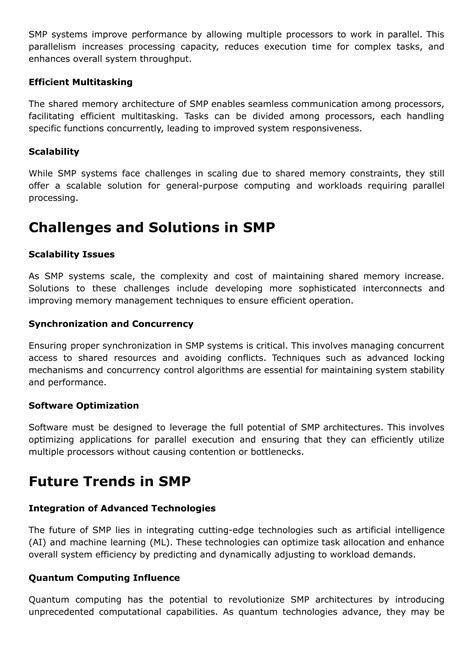 Symmetric Multiprocessing Smp A Comprehensive Guidepdf