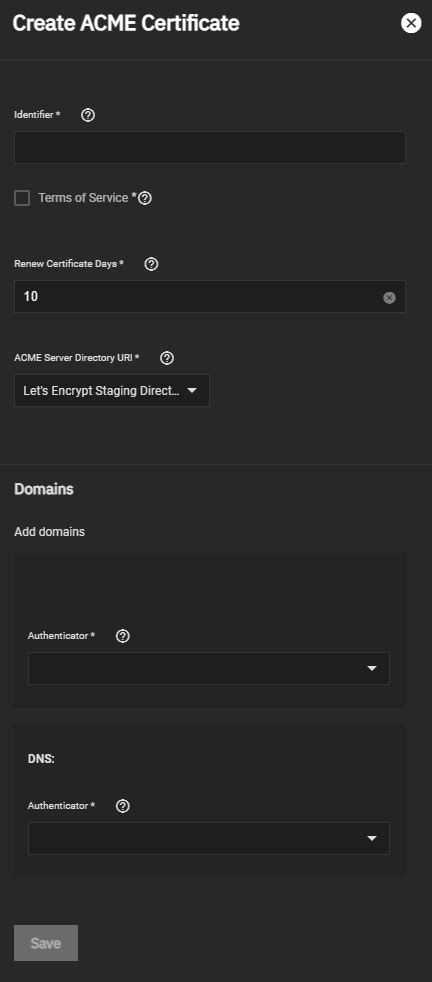 RfC ACME DNS With Cloudflare On TrueNAS Scale
