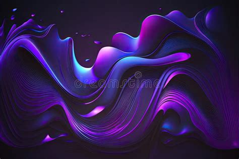 Abstract Blue And Purple Curve Line Shapes Wave Background Stock Illustration Illustration Of