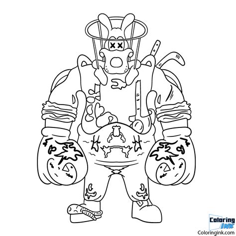 Brute Boris Bendy Coloring Pages Png Bendy Ink Brute Boris Coloring