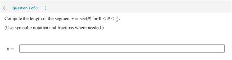 Solved Compute The Length Of The Segment