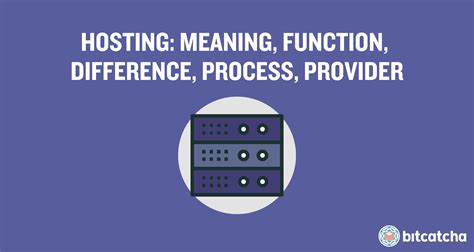 Hosting Meaning Function Difference Process Provider