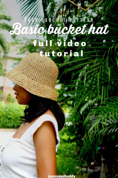 Basic Bucket Hat Free Crochet Pattern