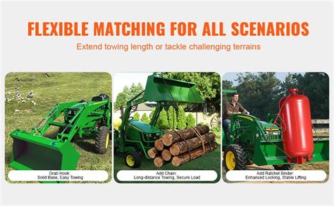 Vevor 3 8 Tractor Bucket Hooks Grade 70 Forged Steel 2 Pack Bolt On Grab Hooks Heavy Duty Mount