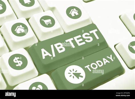 Conceptual Display A By B Test Business Idea Simple Short