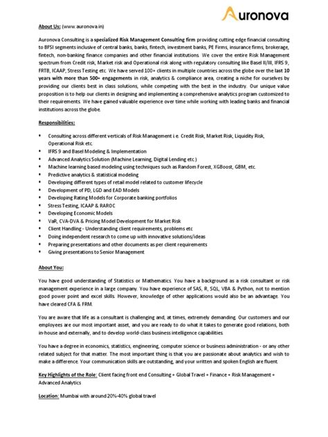 Job Description File 1666109634283 146619653 Pdf Analytics Banks