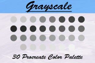 Grayscale Color Palette Procreate Graphic By TiveCreate Creative Fabrica