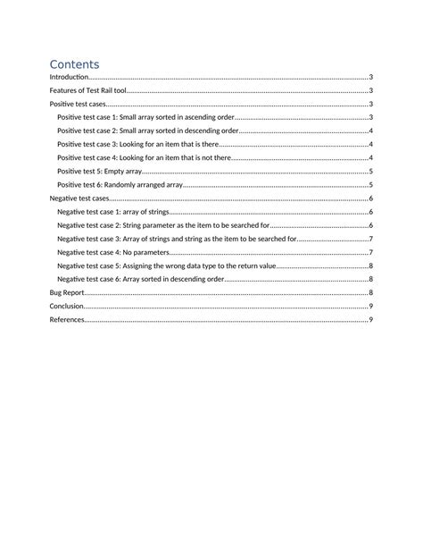 Testing Process Of A Program Report