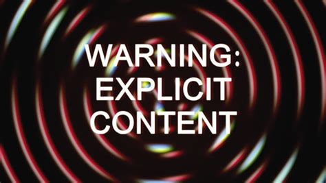 The Text Warning Explicit Content Stock Footage Video 100 Royalty