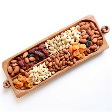Premium Photo Dried Fruits Nuts In Bowls Set Dry Apricots Figs
