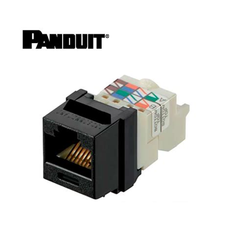 Conector Jack Rj45 Panduit Nk6tmbl Hembra Cat6 Black Netkey Ecuacomp
