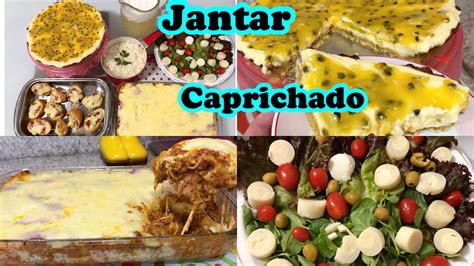 JANTAR COMPLETO ENTRADA PRATO PRINCIPAL E SOBREMESA COMIDACASEIRA
