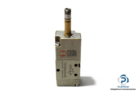 METAL WORK SOV 23 SOS NC SINGLE SOLENOID VALVE Platinum International