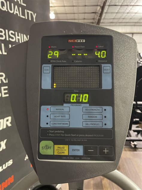 Scifit Rex Recumbent Elliptical Bike Total Body Refurbished Gym