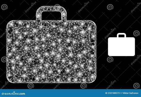 polygonal 2d mesh case with glare spots stock vector illustration of