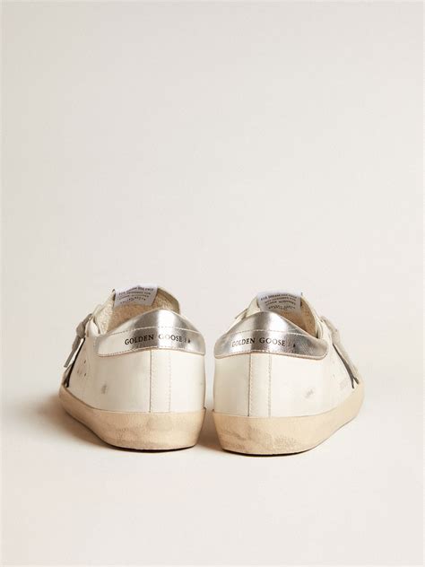 블랙 누벅 스타 And 실버 메탈릭 레더 힐탭 화이트 레더 슈퍼스타 Golden Goose 공식 웹사이트