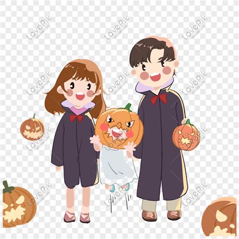손으로 그린 만화 귀여운 할로윈 PNG 일러스트 무료 다운로드 Lovepik