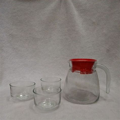 Jual KIMGLASS PITCHER TEKO SET KACA ORLEANS ISI PCS TEKO GELAS TEKO KACA SET TEKO