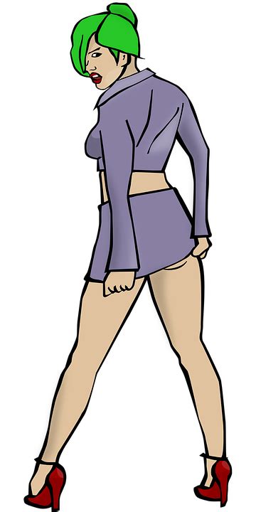 Pin Up Girl Stripper Free Vector Graphic On Pixabay