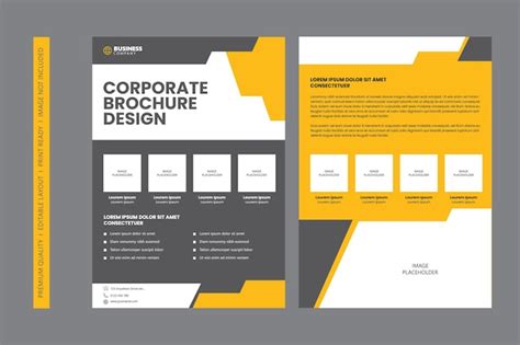 Premium Vector Multipurpose Flyer Design Leaflet Brochure Double