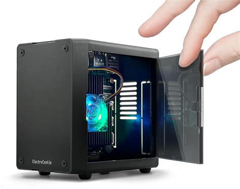 Electrocookie Mini Pc Case For Raspberry Pi 5 With Active