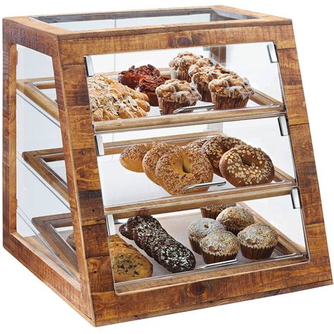 Cal Mil 3432 S 99 Madera Rustic Pine 3 Tier Slanted Self Serve Bakery