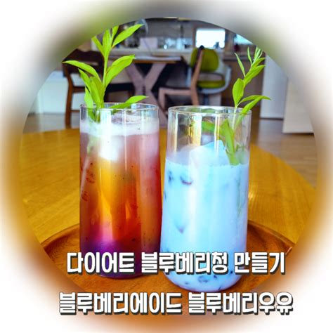 냉동블루베리 먹는법 블루베리청 블루베리 우유 만들기 블루베리주스 다이어트 주스 만들기 네이버 블로그