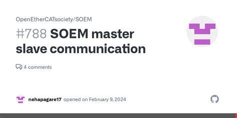 Soem Master Slave Communication · Issue 788 · Openethercatsocietysoem