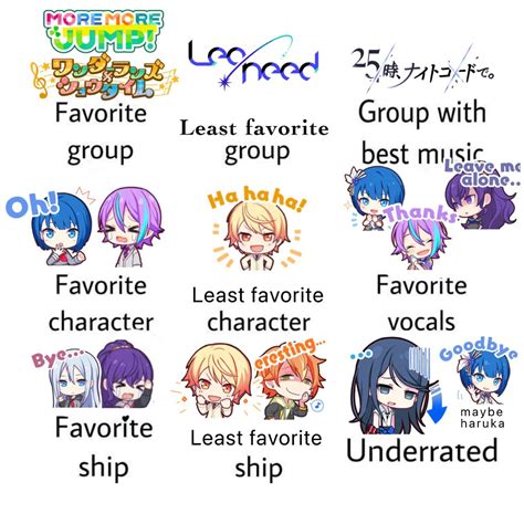 Project Sekai Character Template Oc Template Good Music