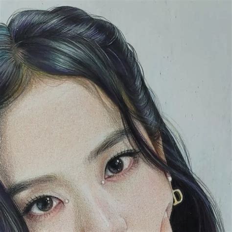 윤영주 On Instagram 색연필화🖍 Blackpink Blackpinkjisoo