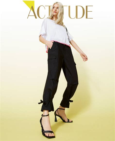 Poplin Cargo Trousers