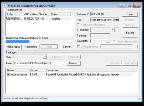 menggunakan netinstall pada router mikrotik ~ net worqueen