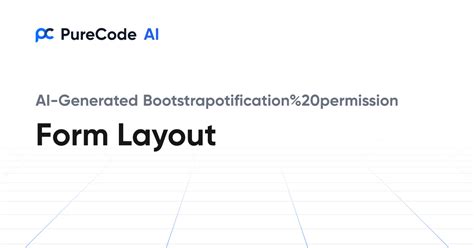 build great bootstrapotification 20permission form layout components