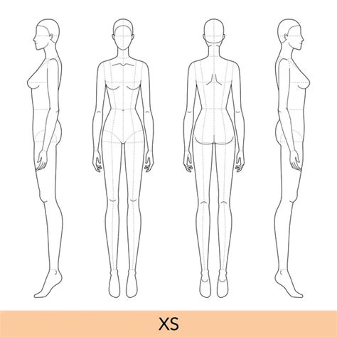 254 Skinny Female Silhouette Vector Images Depositphotos