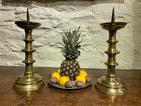 A Magnificent Pair Of Early 16th Century Nuremberg Pricket Candlesticks