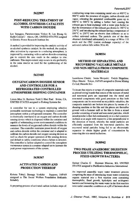 Pdf 5630554 Method Of Separating And Recovering Valuable Metals And