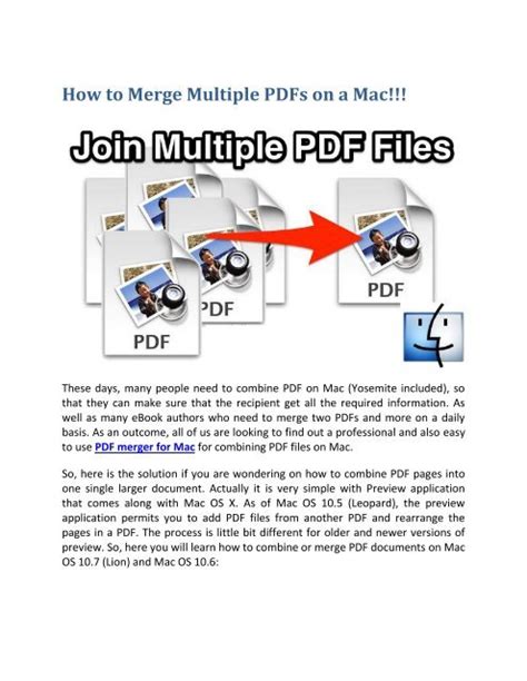 How To Merge Multiple PDFs On A Mac