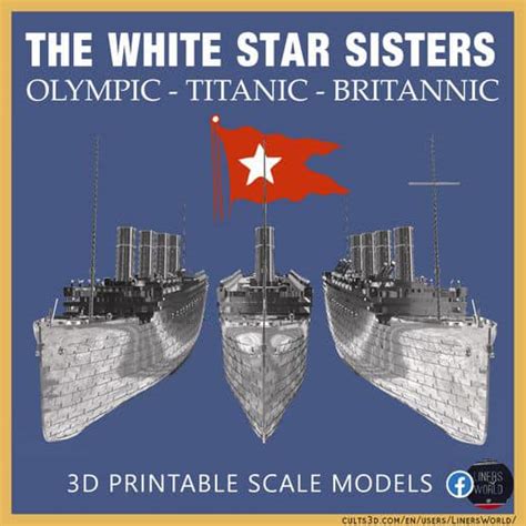🌟 The Olympic Class Sisters Are Now Available As A Pack Including The Three Ships Full Hull And