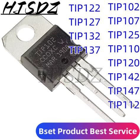 Transistor Tip102 Tip120 Tip122 Tip127 Tip142 Tip147 Tip142t Tip147t