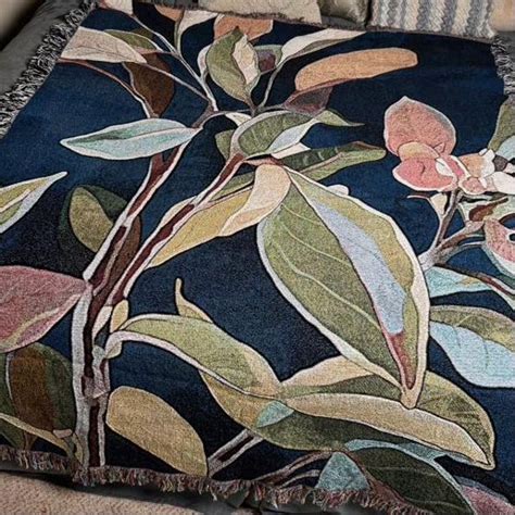 Peacock Area Rug Botanical Floral Bedroom Decor William Morris Style